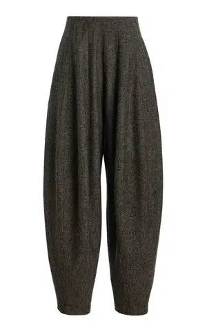 ASHLYN Blaine Wool-blend Tailored Pants - Black/white