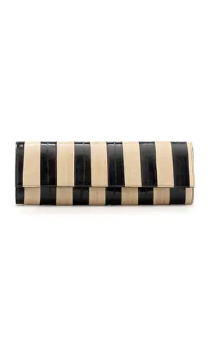 Proenza Schouler Striped Hex Clutch