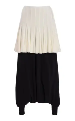 ASHLYN Lumiere Layered Pants Black/white