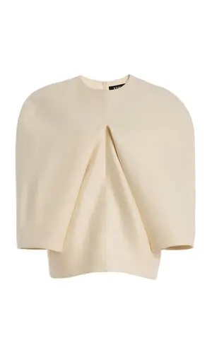 ASHLYN Blythe Wool-silk Blouse - Ivory