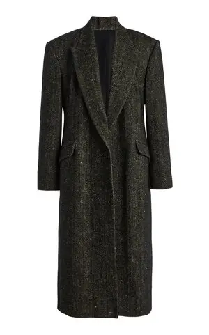 ASHLYN Serti Silk-angora Long Coat