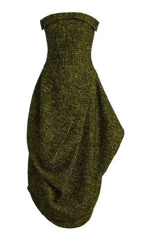 ASHLYN Evelin Cotton-linen Maxi Dress