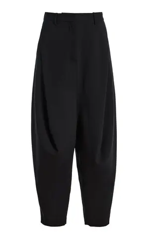 ASHLYN Fuyu Wool-blend Pants - Black