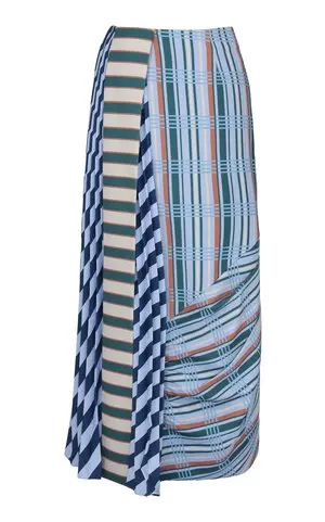 CHORUS Miranda Patchwork Midi Skirt - Multi