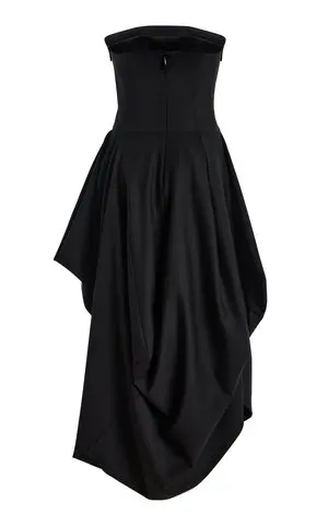 ASHLYN Evelin Virgin Wool Midi Dress