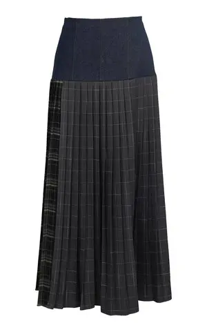CHORUS Marcy Pleated Maxi Skirt