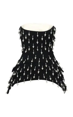CHORUS Sasha Embellished Top - Black