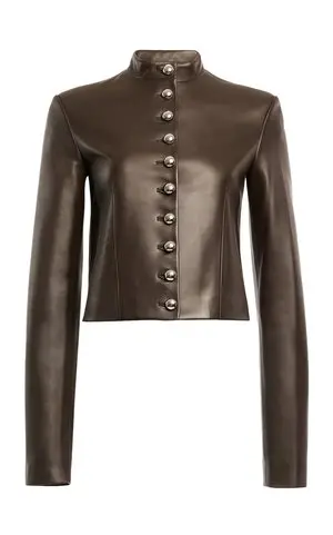 Altuzarra Dixon Leather Jacket - Brown