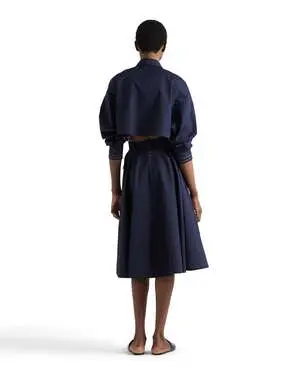 Prada Poplin Blouson Jacket - Blue
