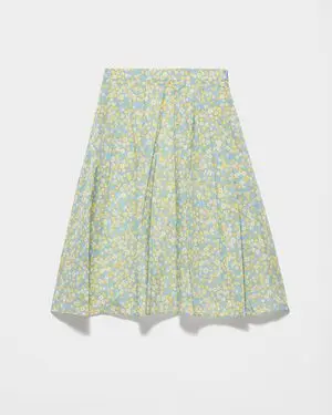 Prada Floral Print Re-nylon Skirt