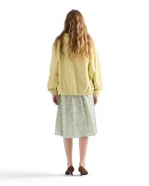 Prada Floral Print Re-nylon Skirt - Yellow