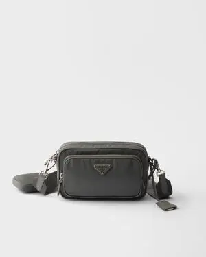Prada Re-nylon Mini Shoulder Bag - Mercury Gray
