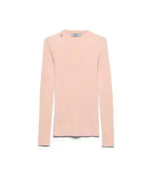 Prada Wool Crew-neck Sweater Pink