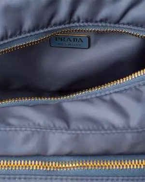 Prada Explore Medium Re-nylon Shoulder Bag With Flap - Blue