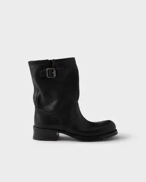 Prada Leather Mid-calf Boots