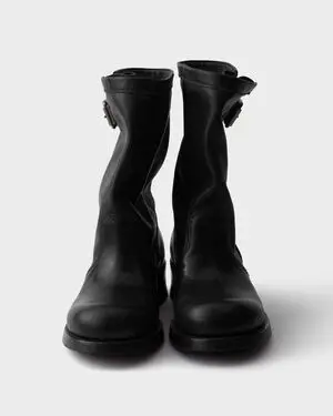 Prada Leather Mid-calf Boots
