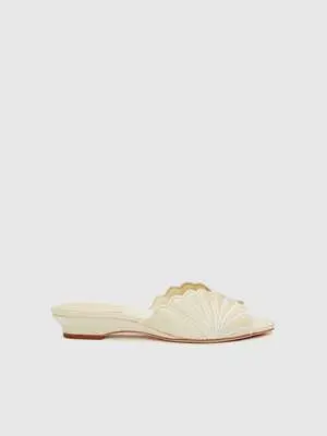 REFORMATION Waldena Baby Wedge - Ivory