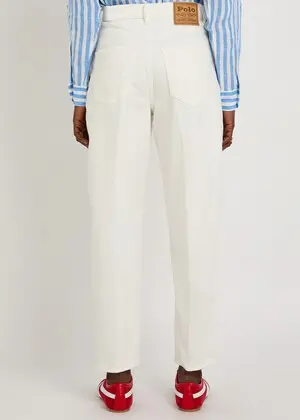 Polo Ralph Lauren Curved Tapered-leg Jeans - White