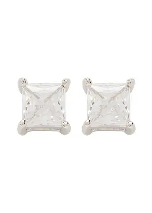 CERNUCCI Iced Micro Square Stud Earrings