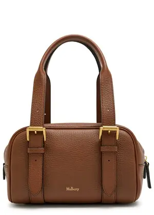 Mulberry Boston Small Grained Leather Shoulder Bag - Tan
