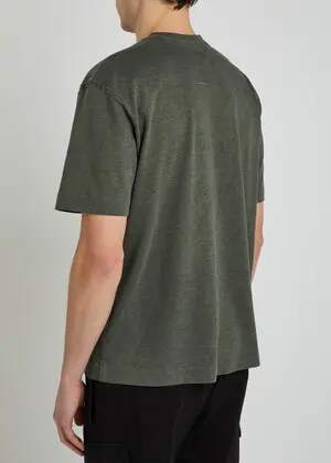 C.P. COMPANY Logo-print Cotton T-shirt - Dark Grey