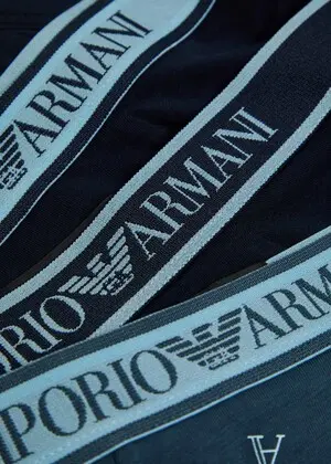Emporio Armani Logo Stretch-cotton Trunks