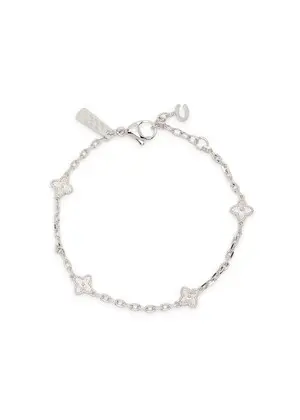 CERNUCCI Polished Motif Rolo Bracelet - Silver