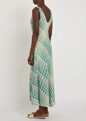 Polo Ralph Lauren Plaid Woven Midi Dress - Multicoloured 1