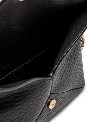 Saint Laurent Grained Leather Envelope Pouch