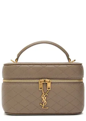 SAINT LAURENT Gaby Mini Quilted Leather Top Handle Bag