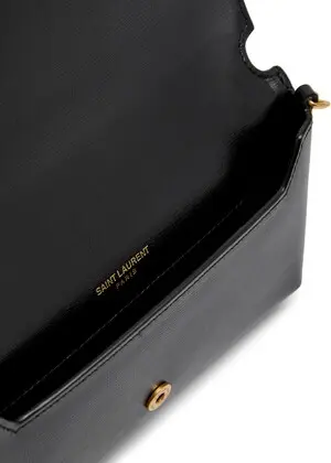 Saint Laurent Cassandre Grained Leather Phone Case Bag