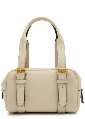 Mulberry Boston Small Grained Leather Shoulder Bag - White