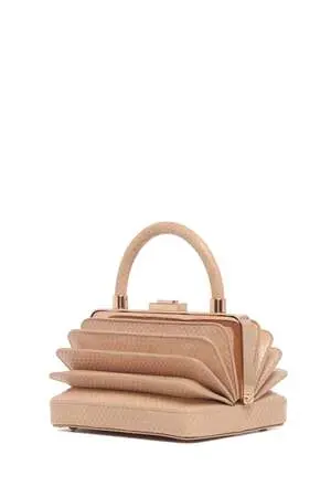 Gabriela Hearst Diana Bag In Snakeskin - Nude