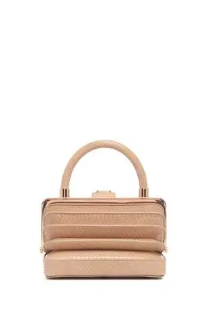 Gabriela Hearst Diana Bag In Snakeskin - Nude