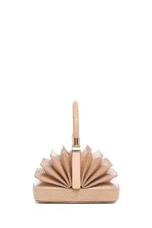 Gabriela Hearst Diana Bag In Snakeskin - Nude