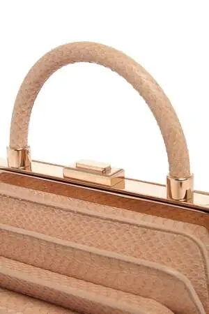 Gabriela Hearst Diana Bag In Snakeskin - Nude