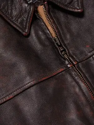 FRIZMWORKS Distressed Leather Jacket