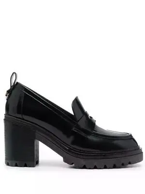 SERGIO ROSSI Joan 55mm Penny-slot Leather Loafers