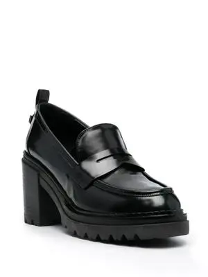 SERGIO ROSSI Joan 55mm Penny-slot Leather Loafers