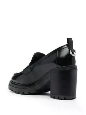SERGIO ROSSI Joan 55mm Penny-slot Leather Loafers