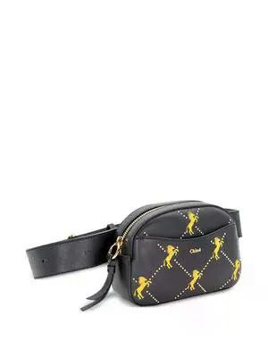 Chloé Horses-embroidered Leather Belt Bag