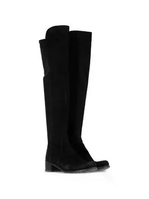 STUART WEITZMAN 5050 Suede Boots - Black