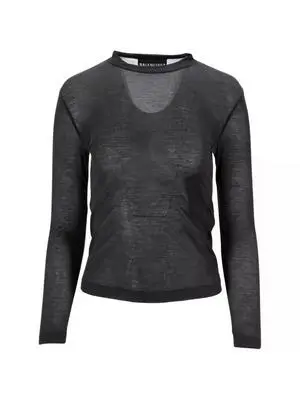 Balenciaga Crew-neck Long-sleeve Top