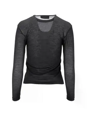 Balenciaga Crew-neck Long-sleeve Top