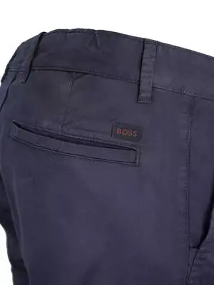 BOSS Slim-fit Chinos In Printed Stretch-cotton Twill