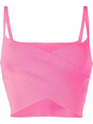 MSGM Cross-strap Cropped Top