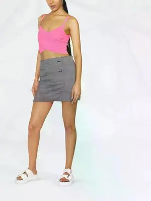MSGM Cross-strap Cropped Top
