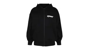 Givenchy World Tour Zipup Hoodie - Black
