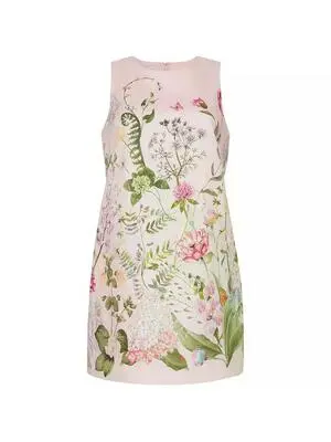 Cara Cara Mackenzie Bloomfield Floral-print Mini Dress - Neutrals
