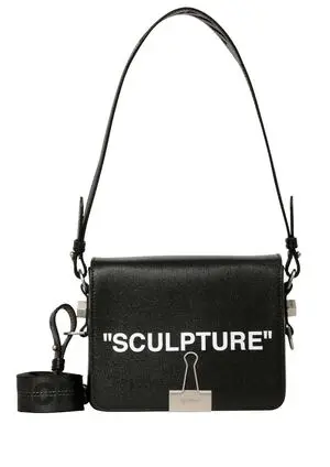 Off-White Binder Clip Bag Sculpture - Black White